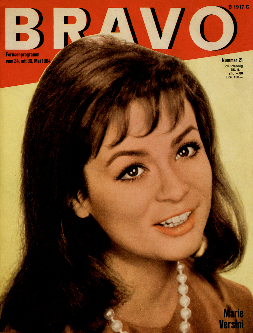 Marie Versini - Original Website als Memorial-Homepage