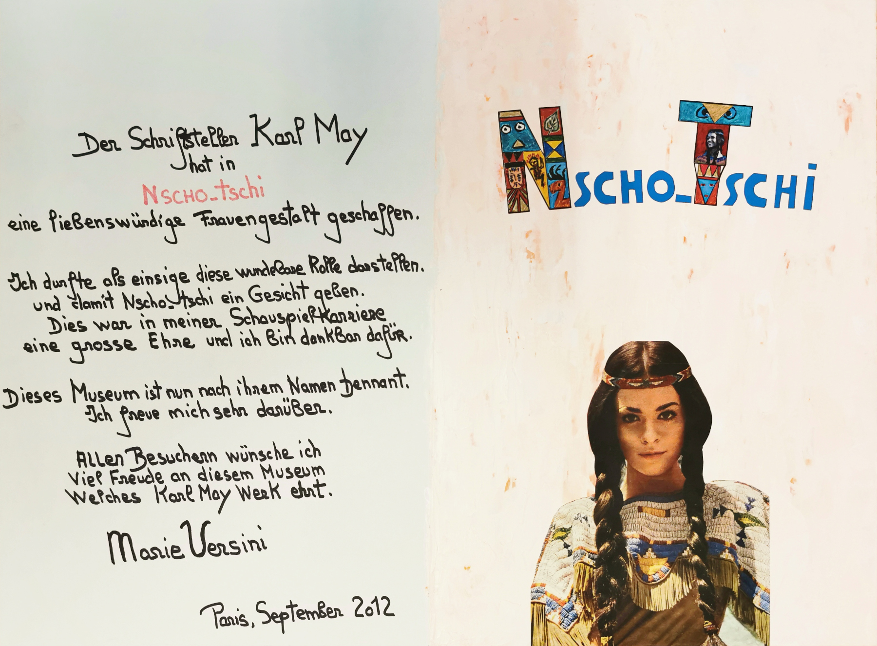 Marie Versini - Original Website als Memorial-Homepage